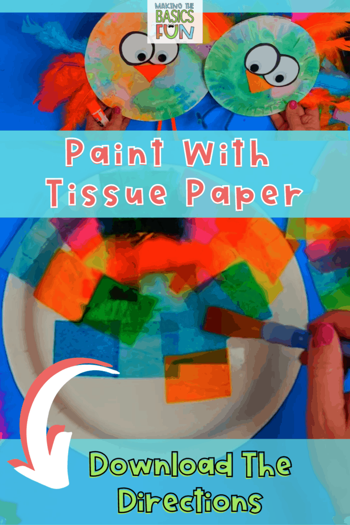 Easy Spring Craft With Bleeding Tissue Paper